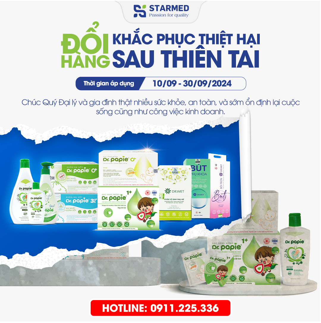 Tập đoàn Dược Phẩm STARMED chung tay sẻ chia cùng đồng bào bão lũ
