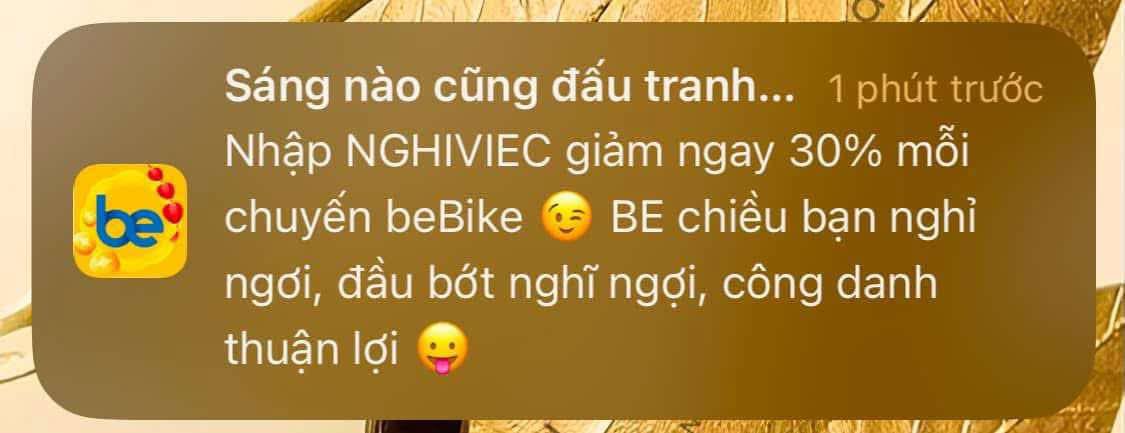 beBike gây tranh cãi khi tung code NGHIVIEC giảm ngay 30%: Giữa bão sa thải làm vậy liệu có vui?