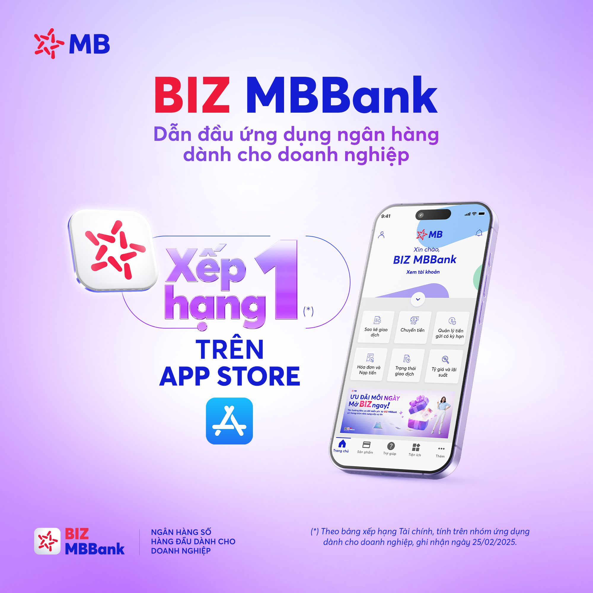 BIZ MBBANK là ứng dụng ngân hàng số dành cho doanh nghiệp đứng số 1 ...
