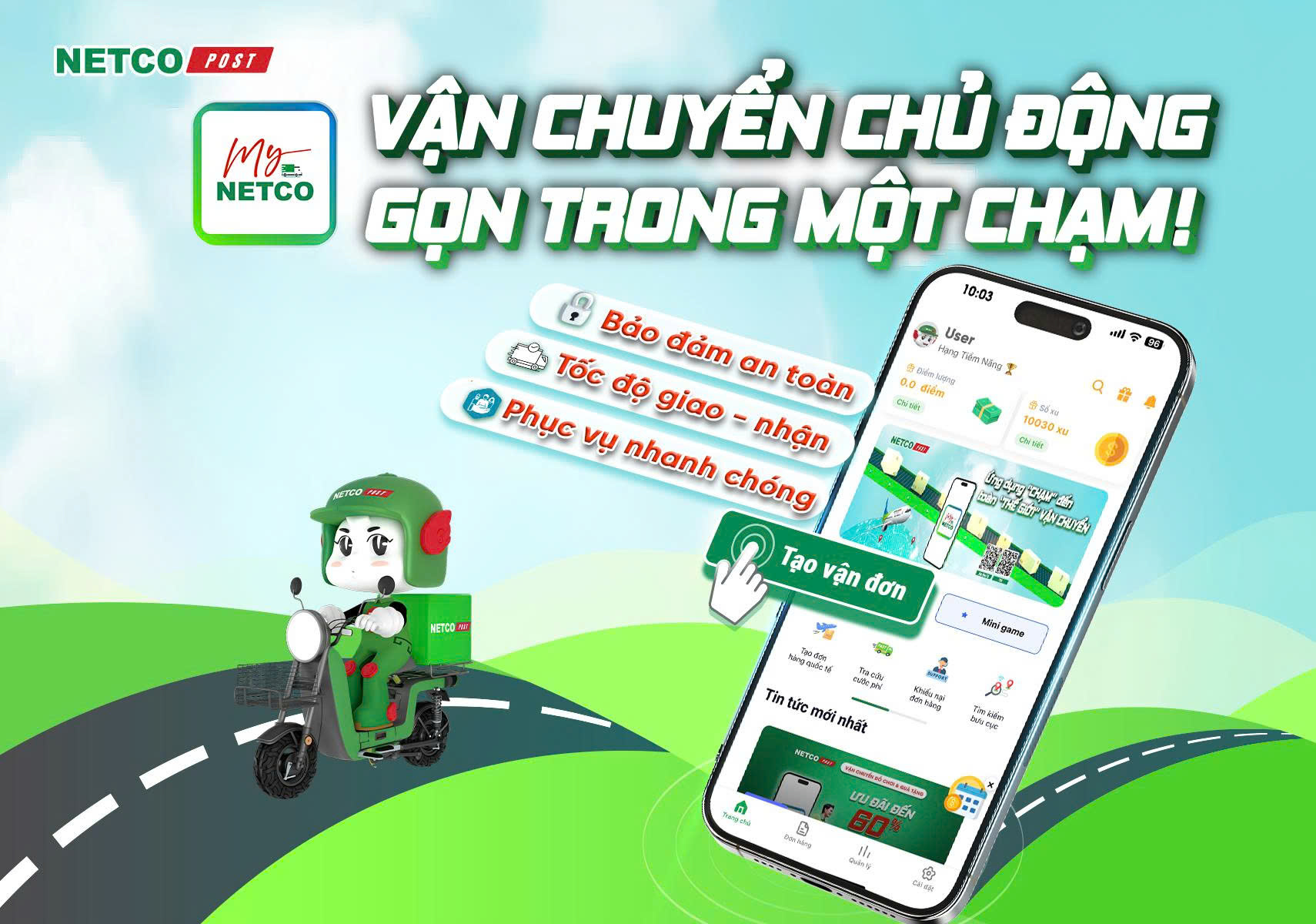 Netco Post tung "chiêu mới": Giao hàng dưới 300km, SMEs hưởng lợi lớn!