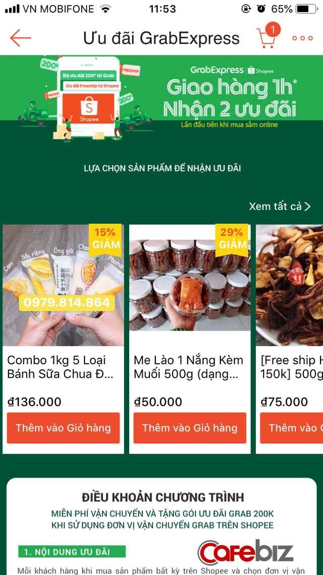Hai gã khổng lồ Grab và Shopee bắt tay nhau, cam kết giao hàng trong 1 ...
