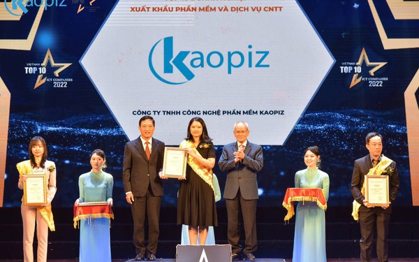 Kaopiz Software - Top 10 doanh nghiệp Xuất khẩu phần mềm và dịch vụ CNTT 2022