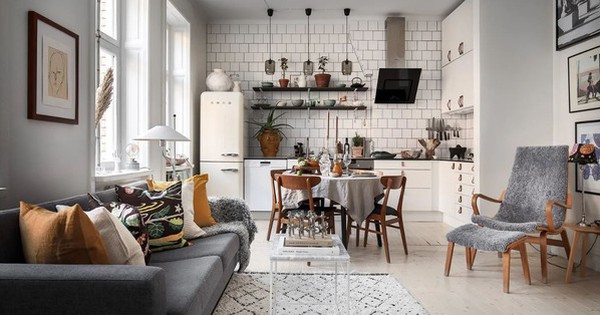 Căn hộ 57m2 gây ấn tượng với cách sắp xếp không gian tận dụng ánh sáng