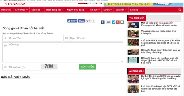 Vinastas gỡ thông tin kết quả khảo sát nước mắm khỏi website